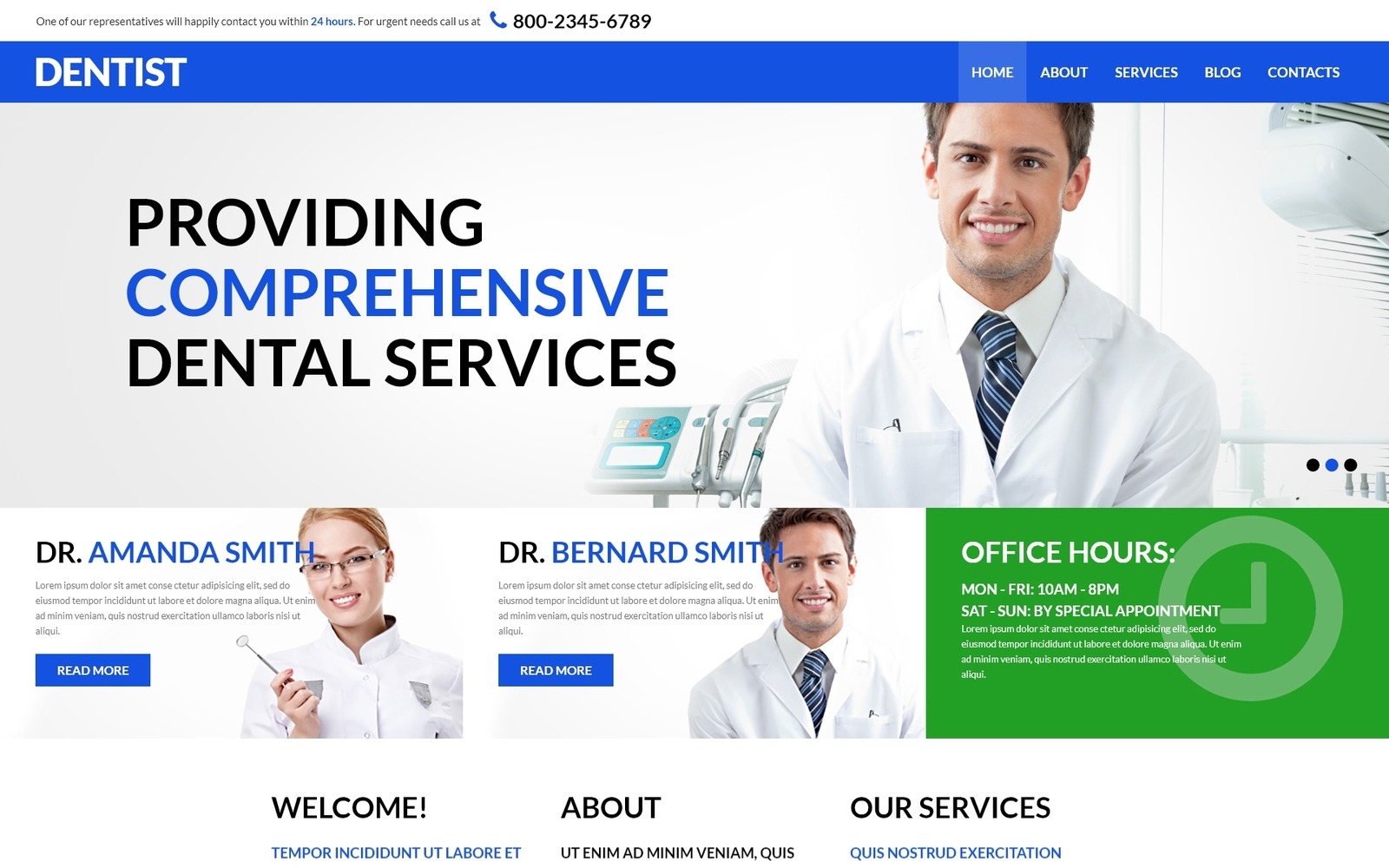 Dental Health and Care Joomla Template - TemplateMonster