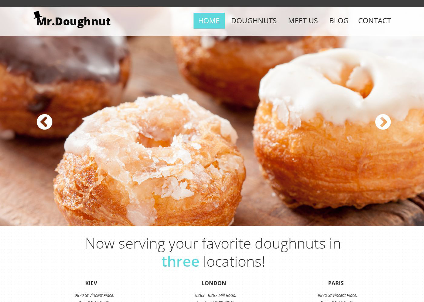 Bakery Responsive Website Template #52022 - TemplateMonster