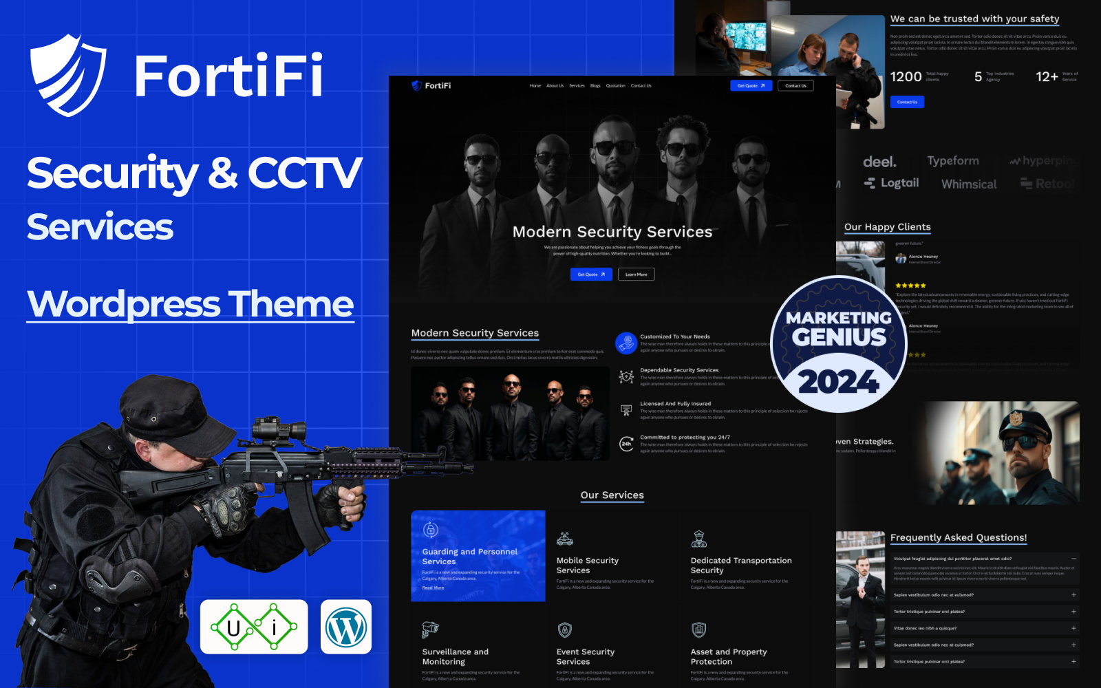 FortiFi - Safety Bodyguard & Modern Security Services WordPress Theme