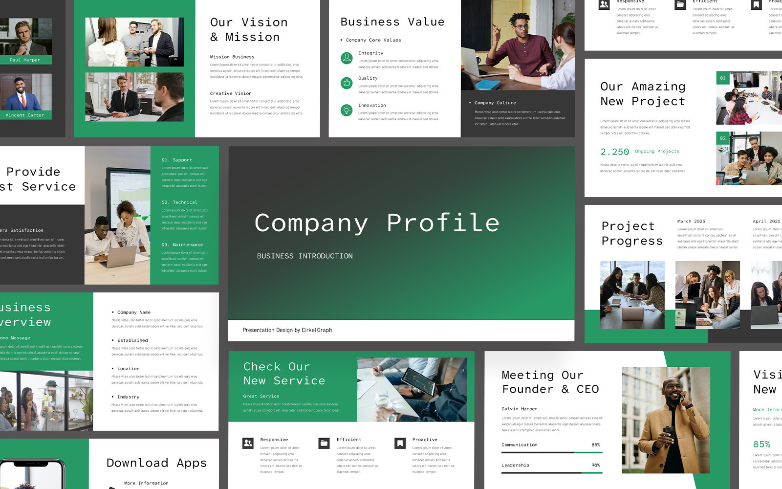 Company Profile Introduction PowerPoint - TemplateMonster
