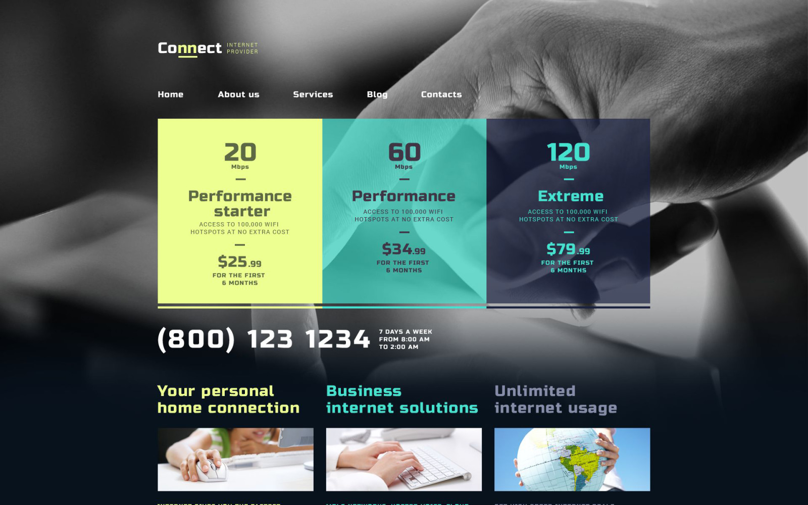 Internet WordPress Theme #52171 - TemplateMonster