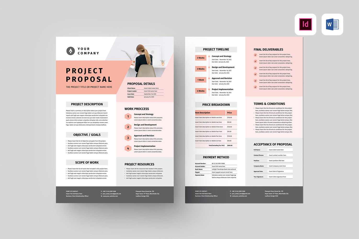 Business Proposal Sheet Template #521423 - TemplateMonster