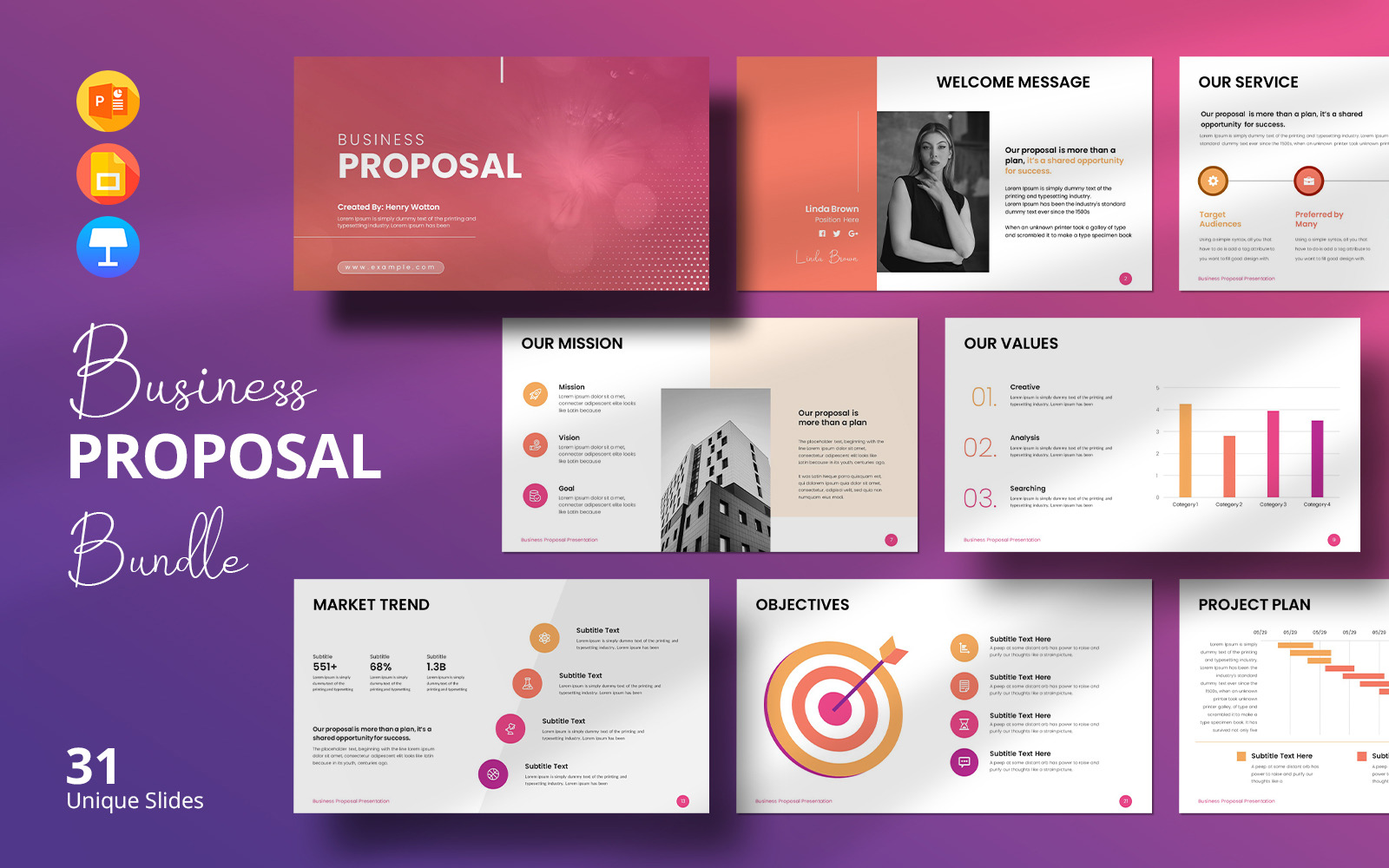 Modern Business Proposal Presentation Template
