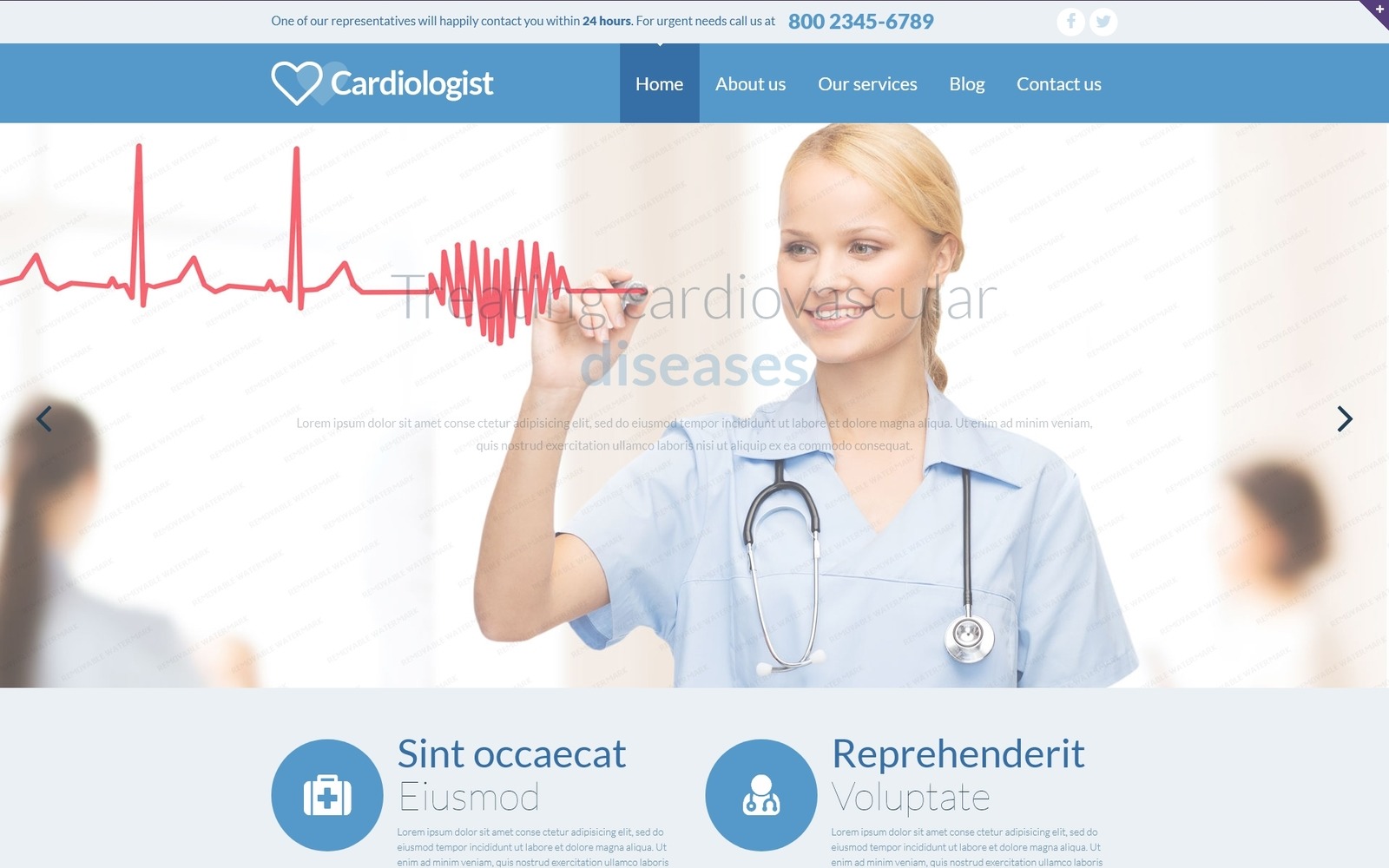 Medical Responsive Website Template #52244 - TemplateMonster