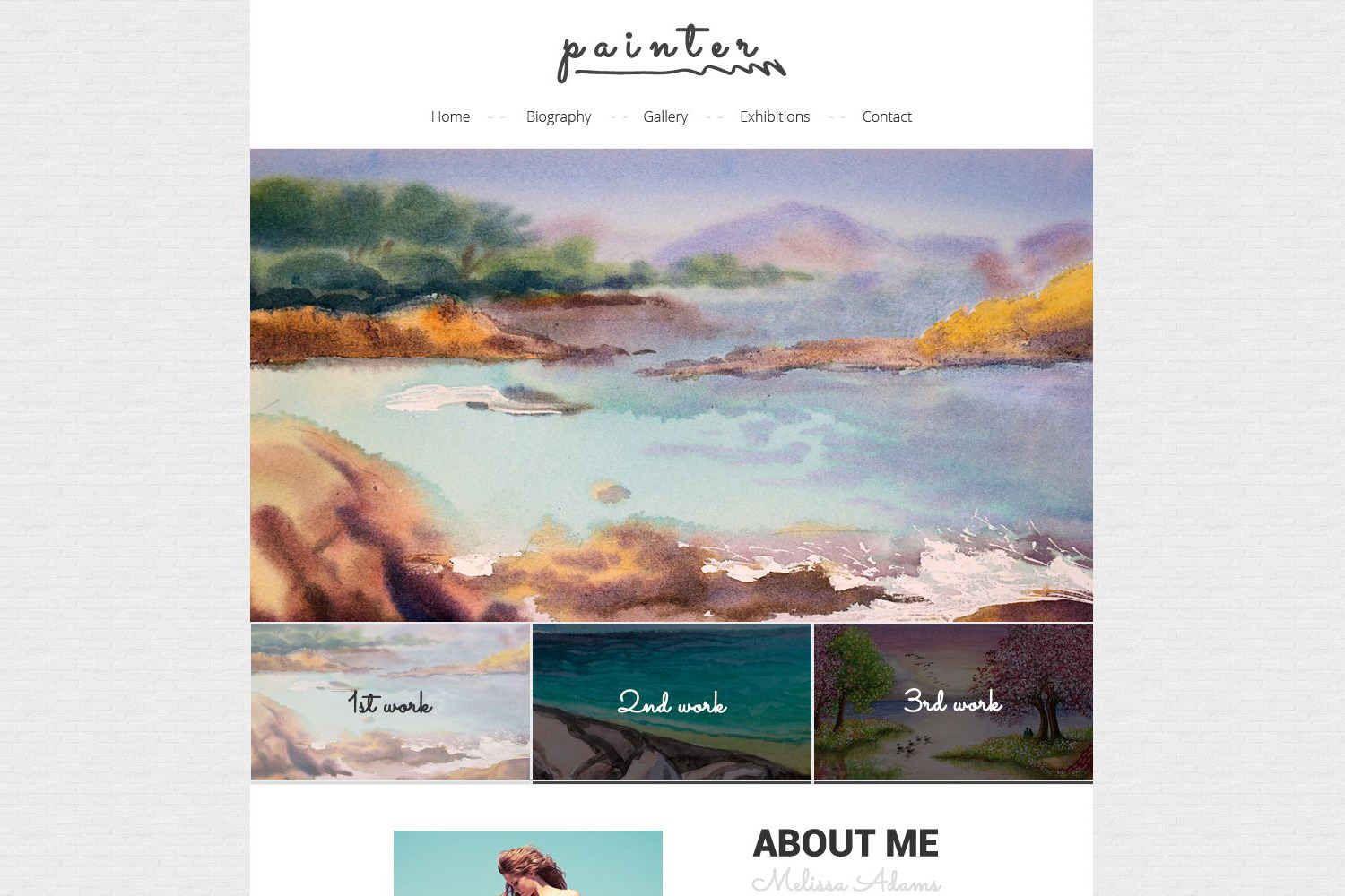 Personal Page Responsive Website Template - TemplateMonster