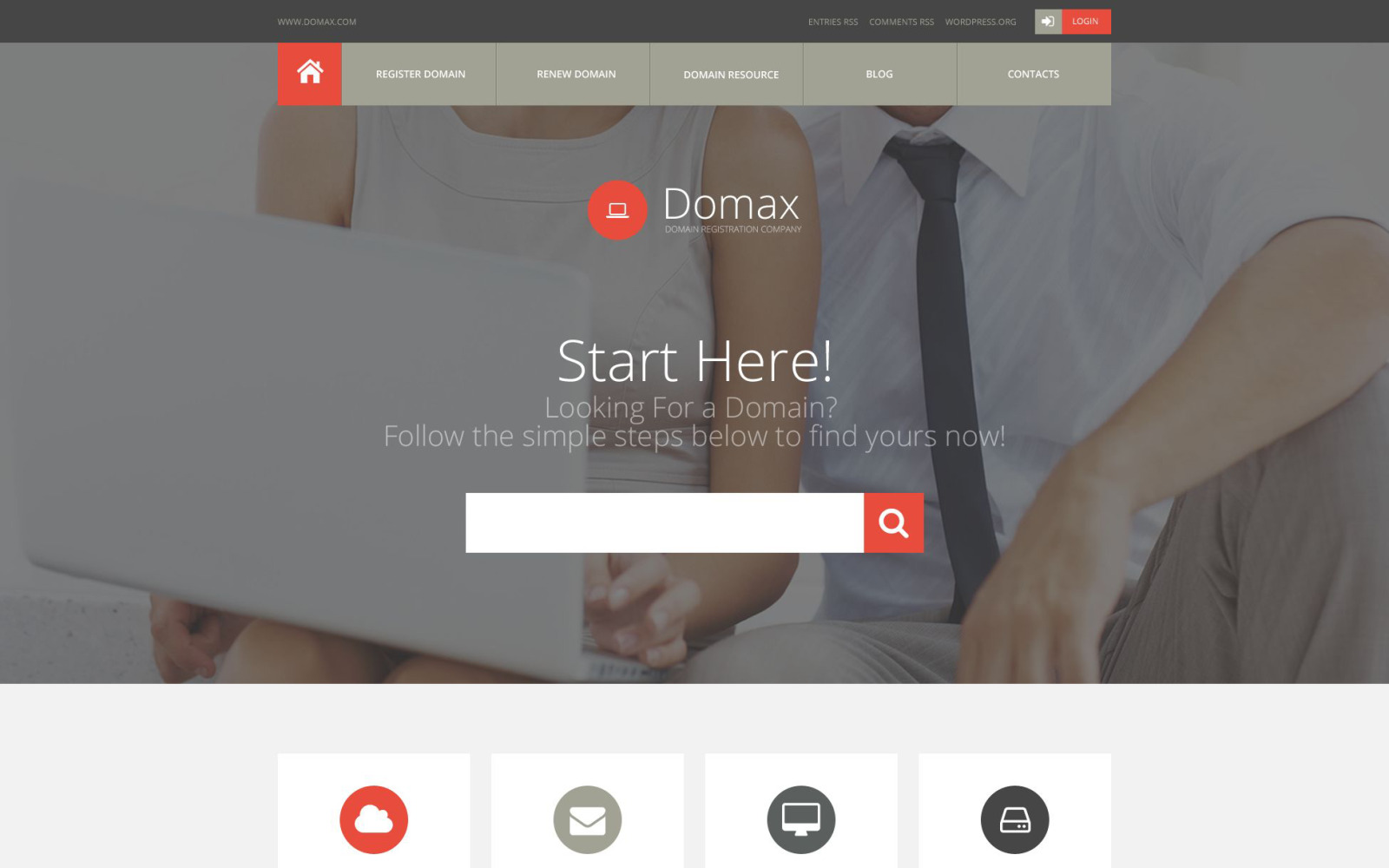 Domain Registration Website Template - TemplateMonster