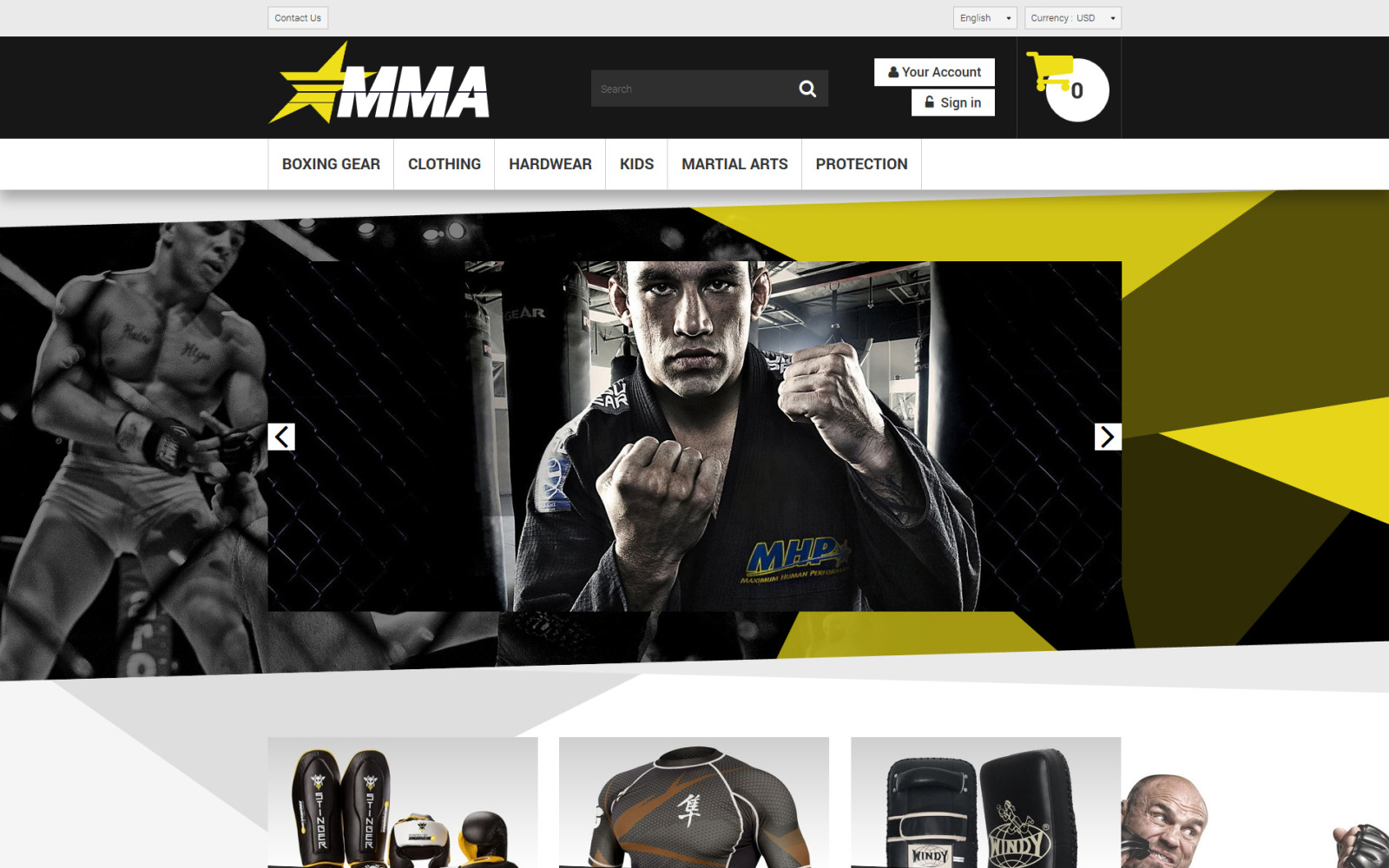 MMA Store PrestaShop Theme #52663 - TemplateMonster