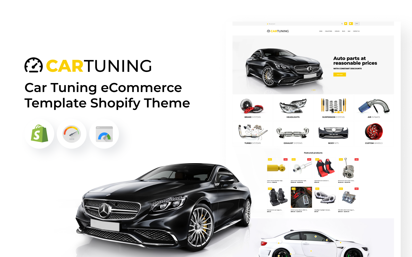 Car Tuning eCommerce Template Shopify Theme - TemplateMonster