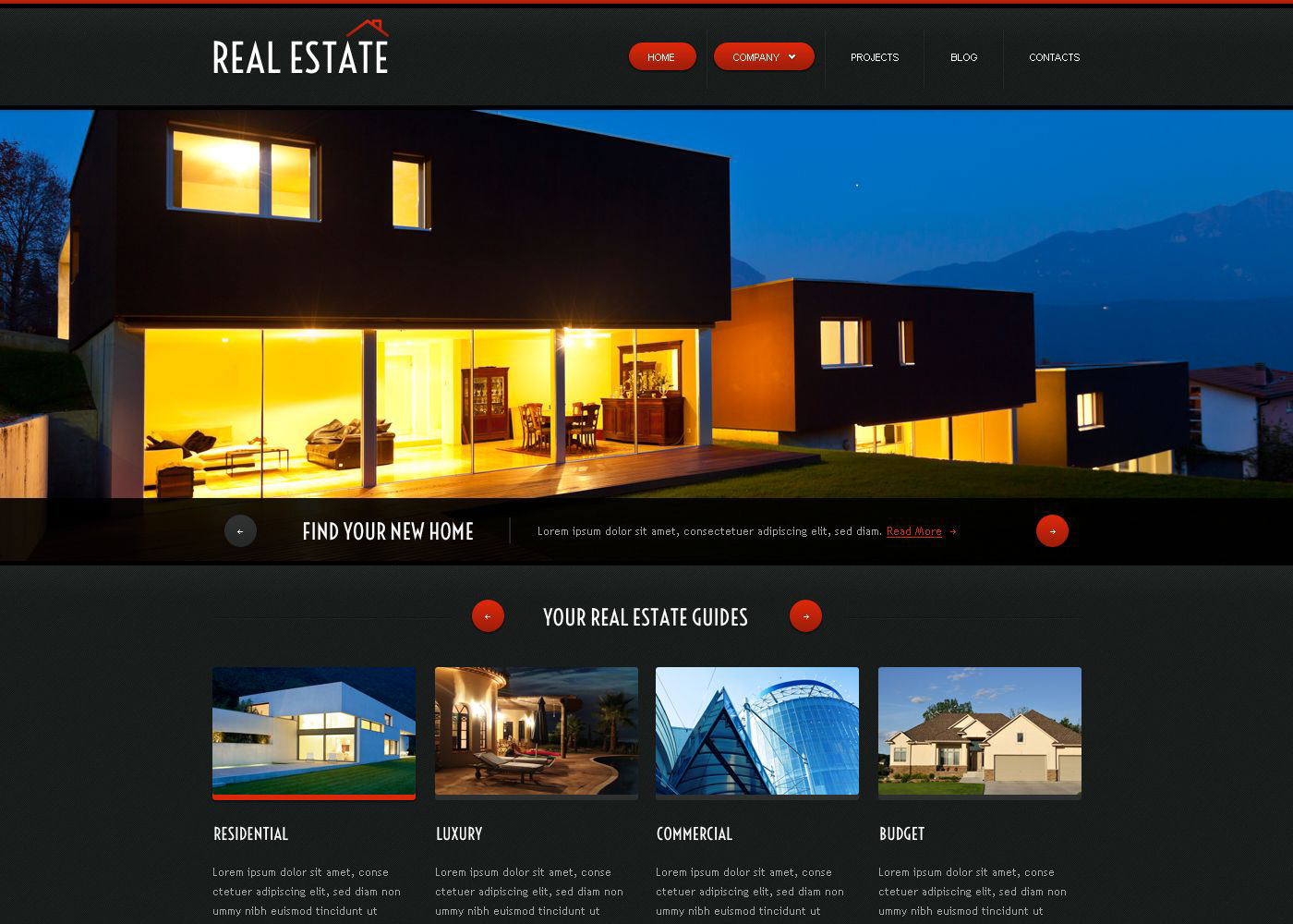 Real Estate Agency Responsive Website Template