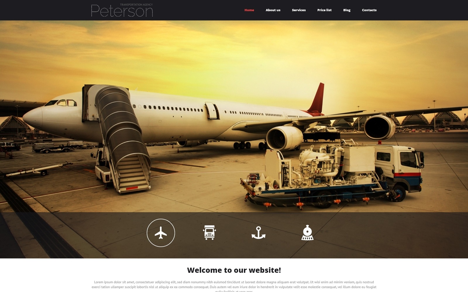 Transportation Responsive Joomla Template - TemplateMonster
