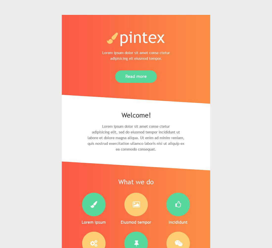 Web Development Responsive Newsletter Template