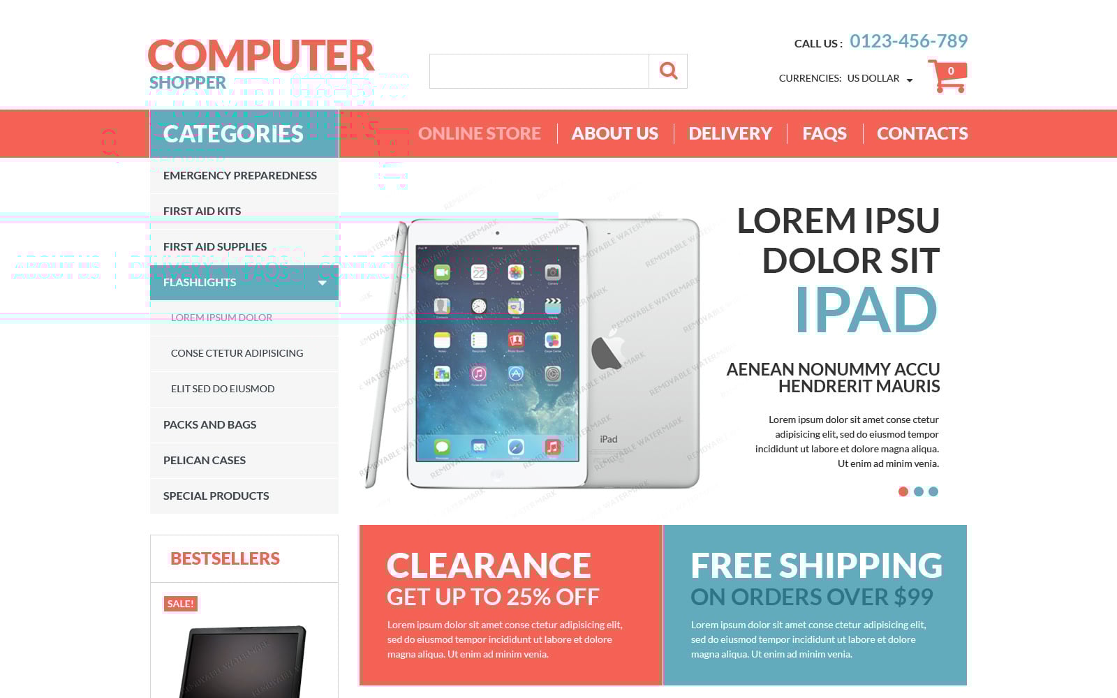 VirtueMart Computer Store Free Template VirtueMart Template