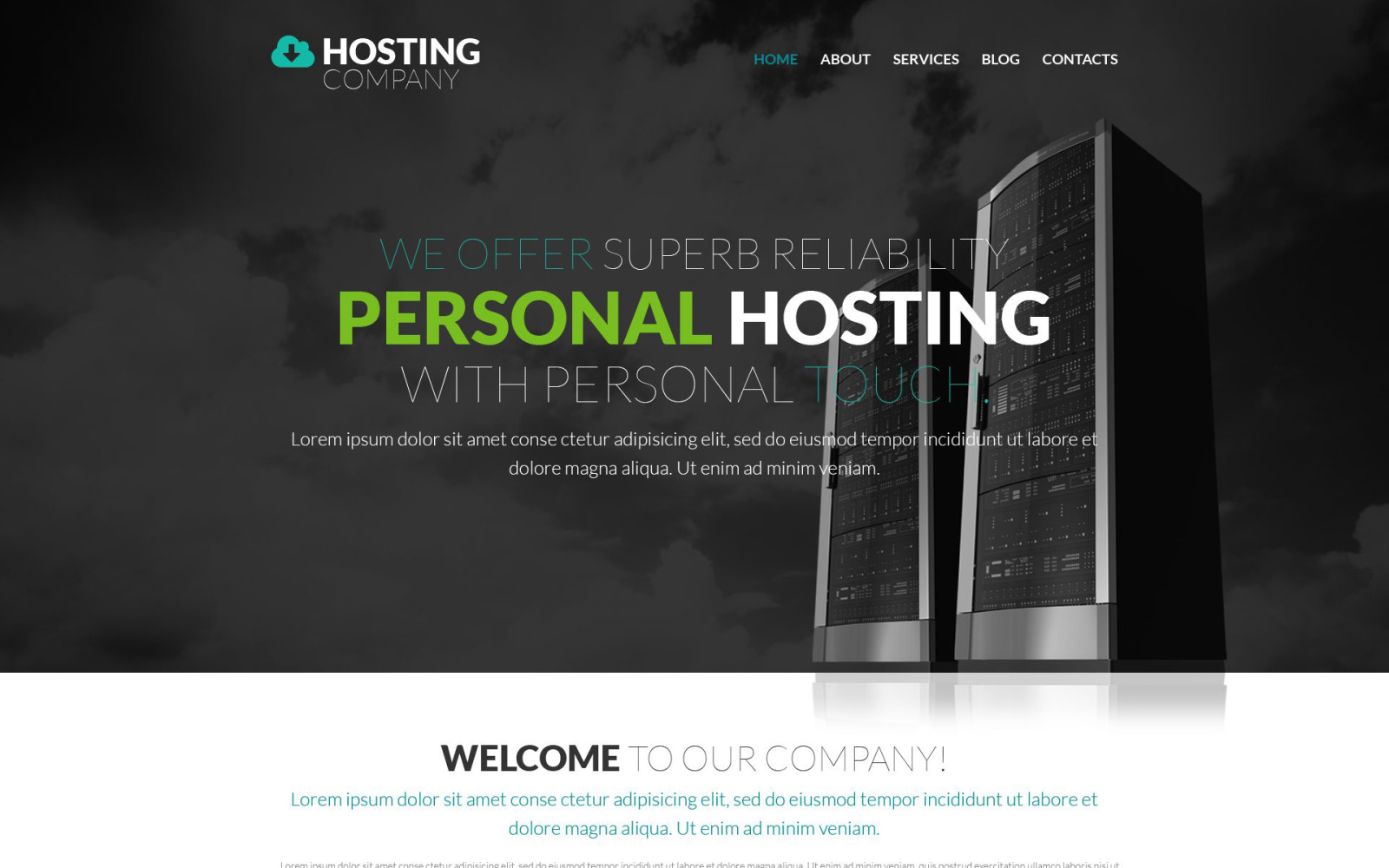 Hosting Provider WordPress Theme #53367 - TemplateMonster