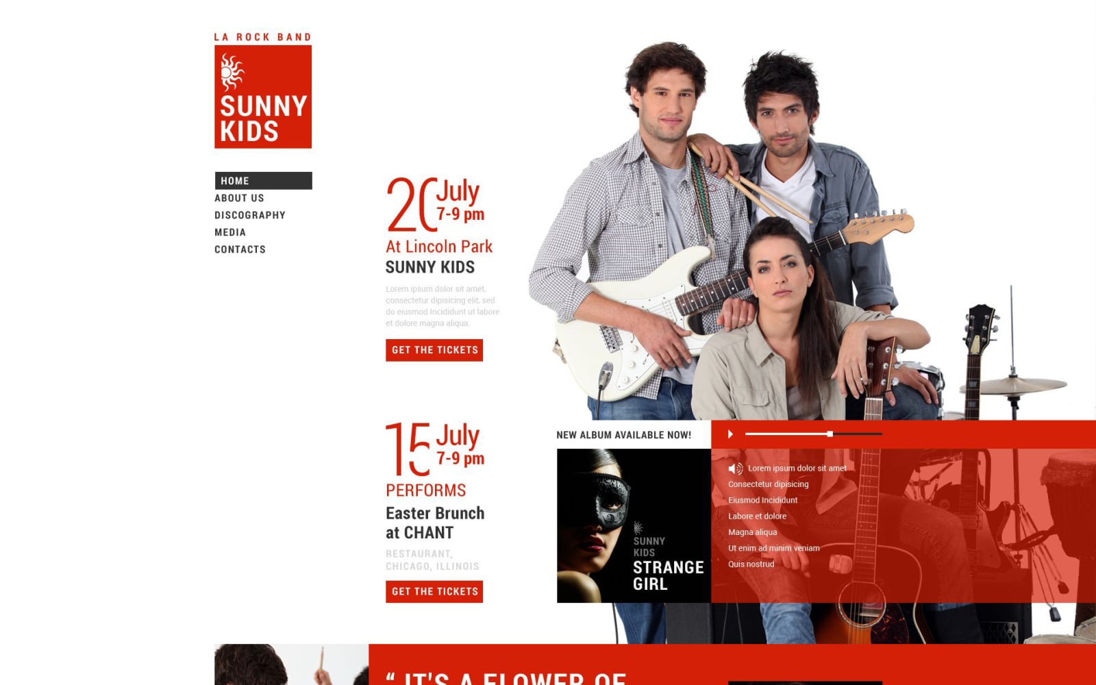 Music Band Responsive Website Template - TemplateMonster