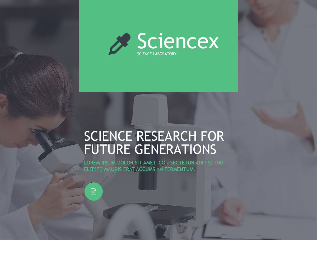 Science Lab Responsive Newsletter Template - TemplateMonster