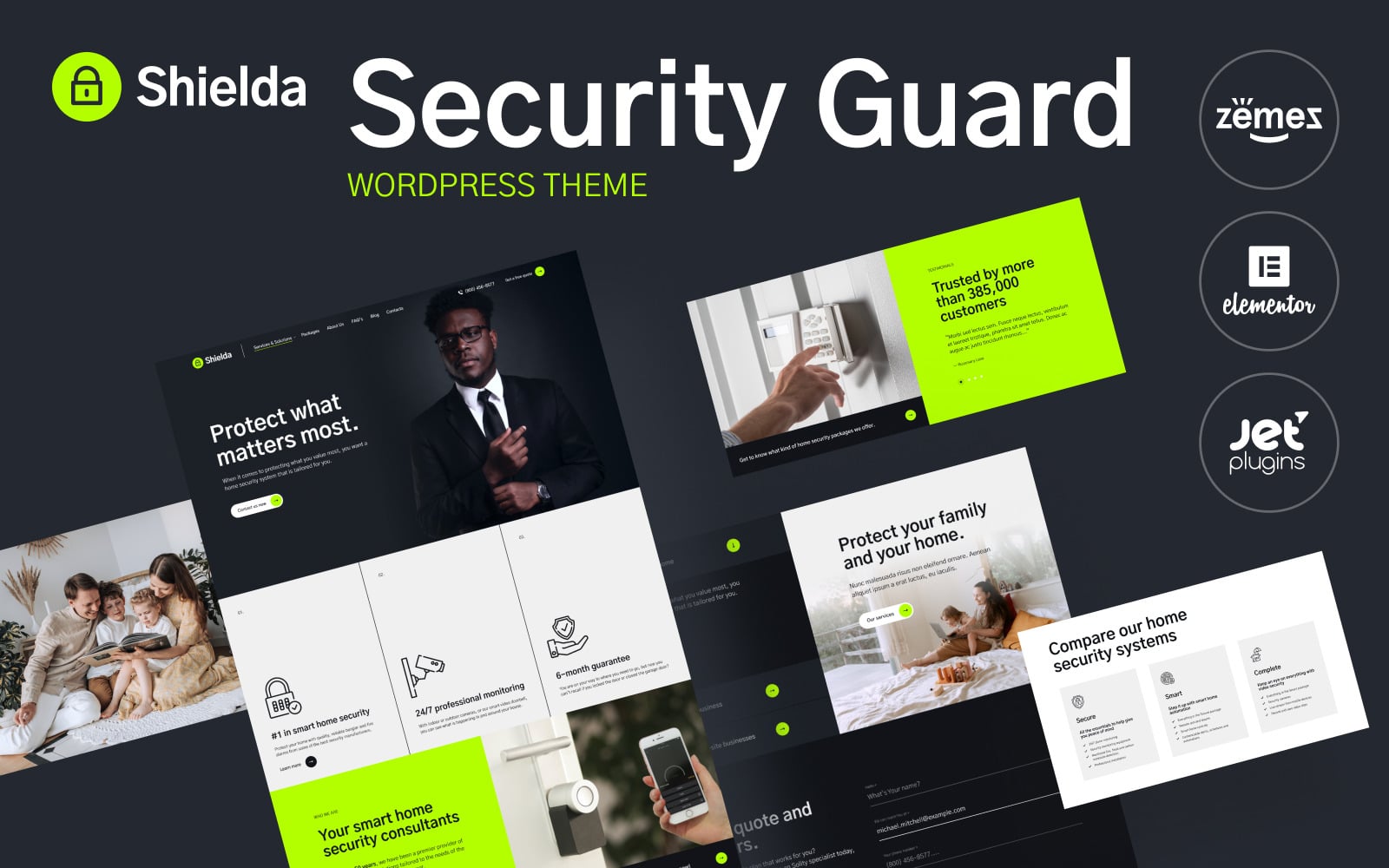 Shielda - Security Guard WordPress theme - TemplateMonster