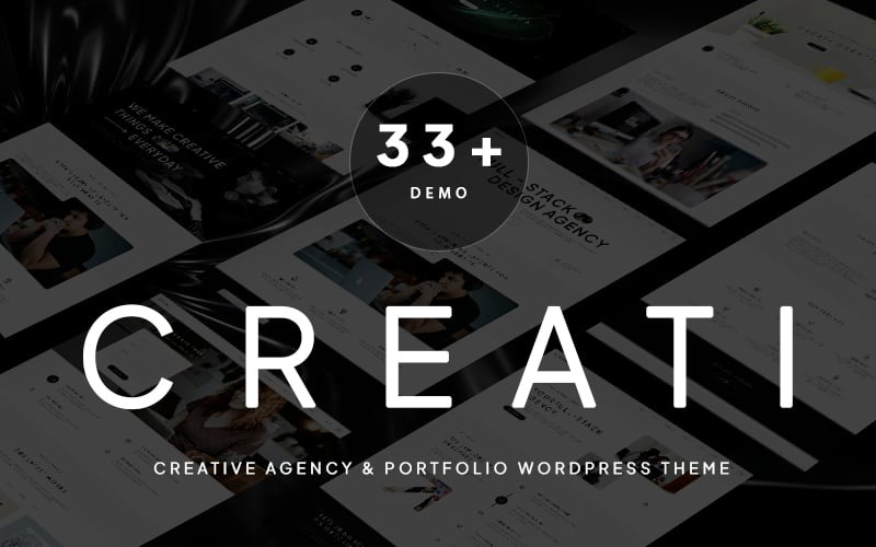 Creati – Modern Creative Agency & Minimal Portfolio WordPress Theme
