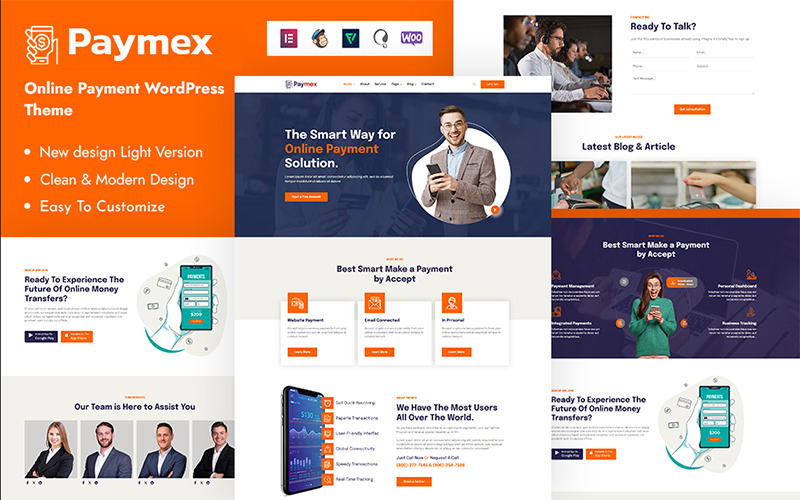 Paymex - Online Payment WordPress Theme - TemplateMonster