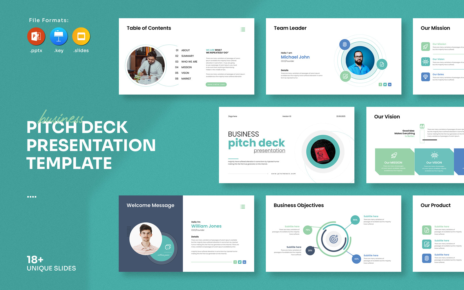 Pitch - Deck Presentation Template - 2026 - TemplateMonster