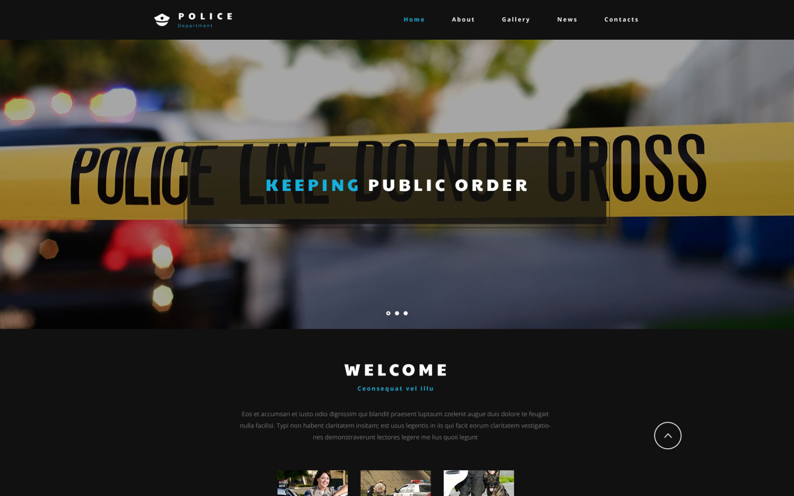 Police Entity Website Template #54568 - TemplateMonster