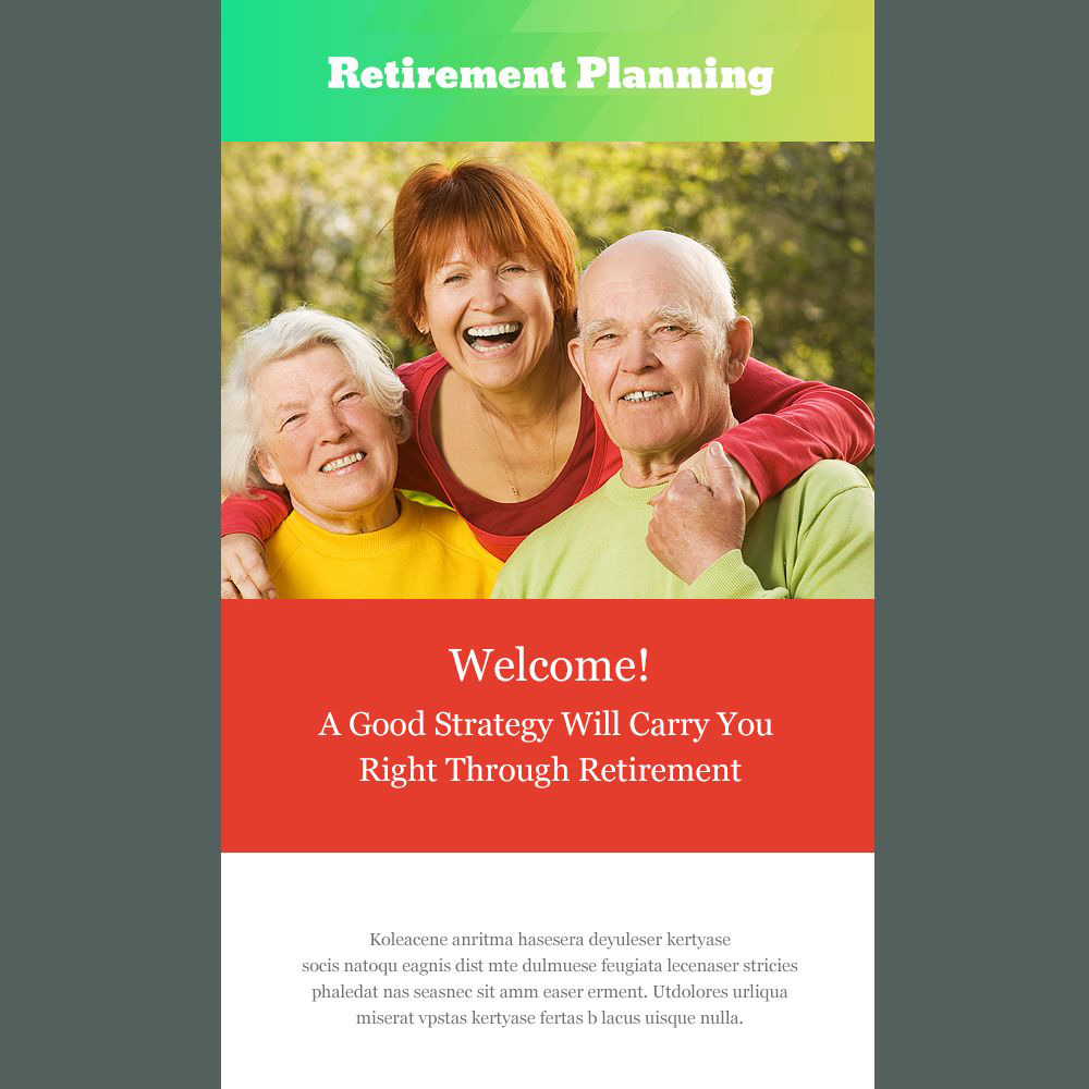 Retirement Planning Responsive Newsletter Template