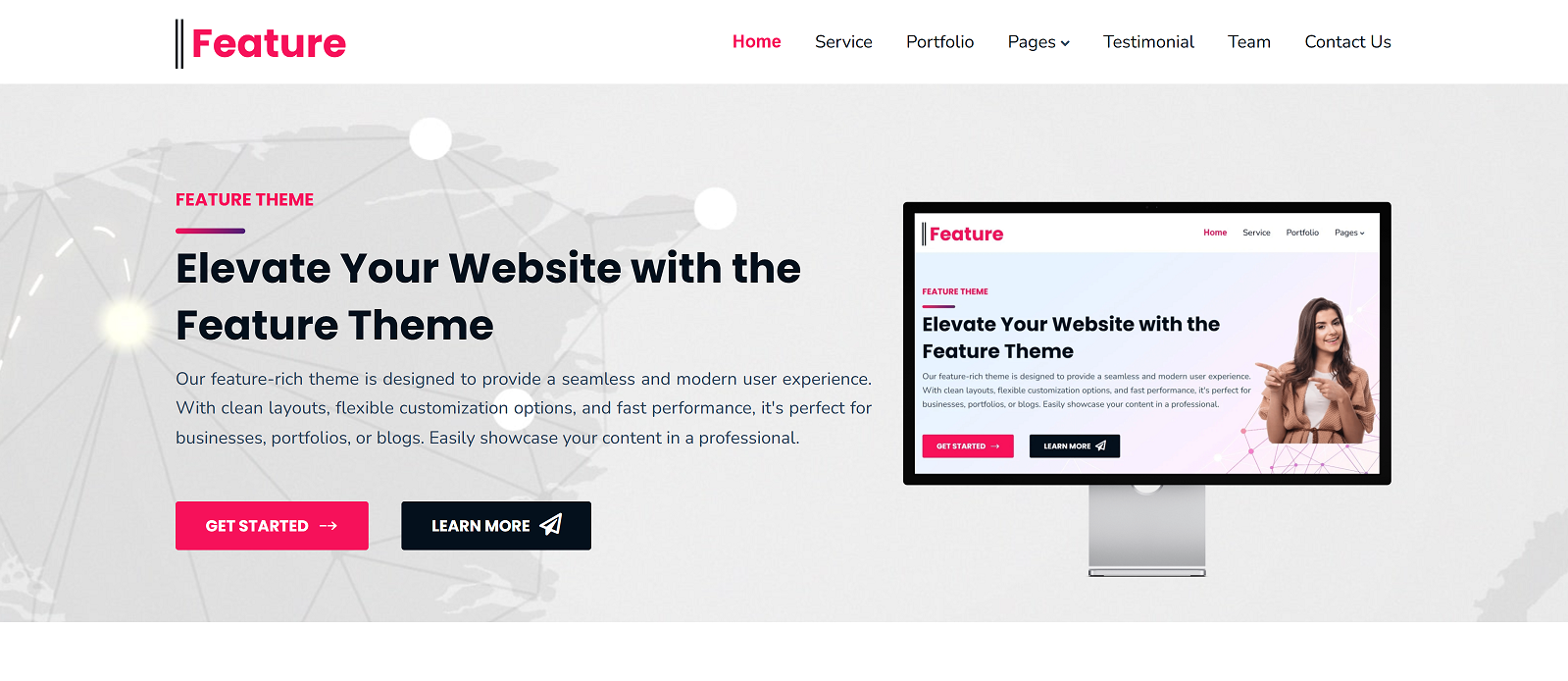 Modern Feature – HTML Template #545989 - TemplateMonster