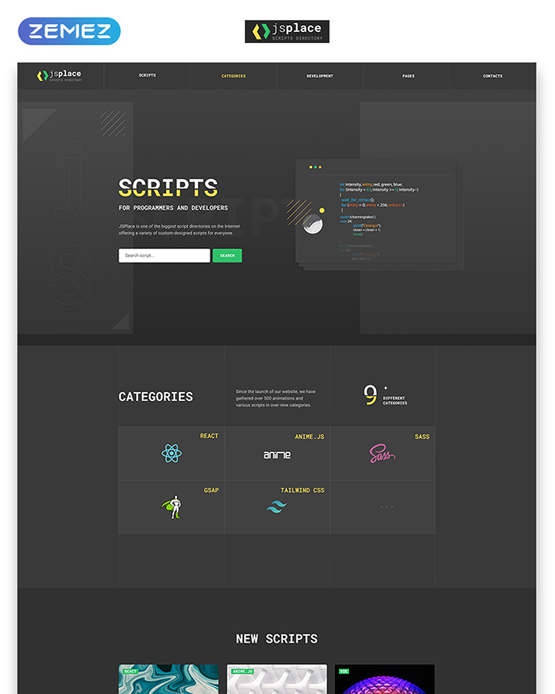 JS Place - Web Development Multipage Creative HTML Website Template
