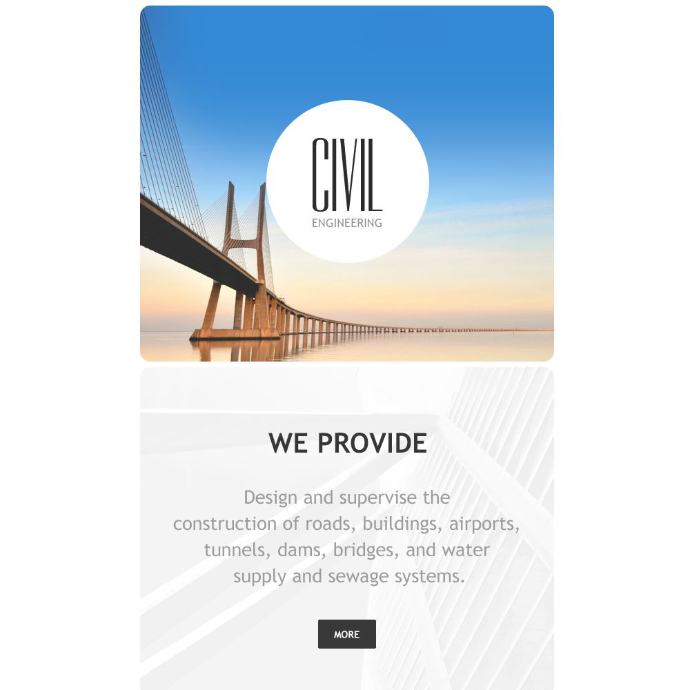 Civil Engineering Responsive Newsletter Template