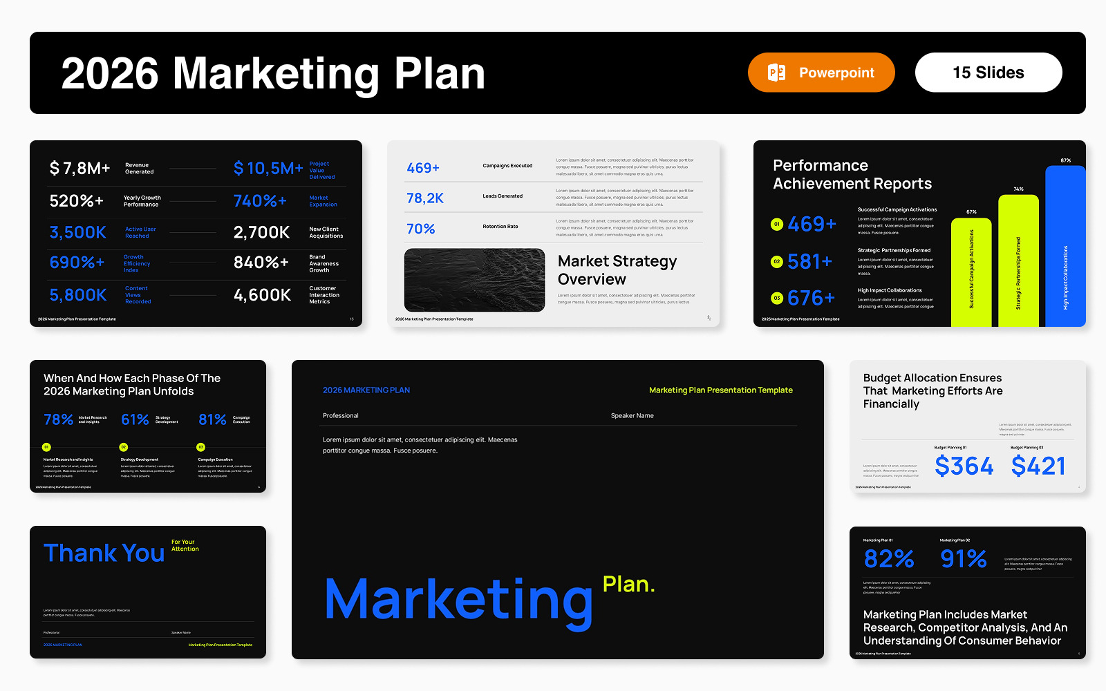 2026 Marketing Deck PowerPoint Template - TemplateMonster