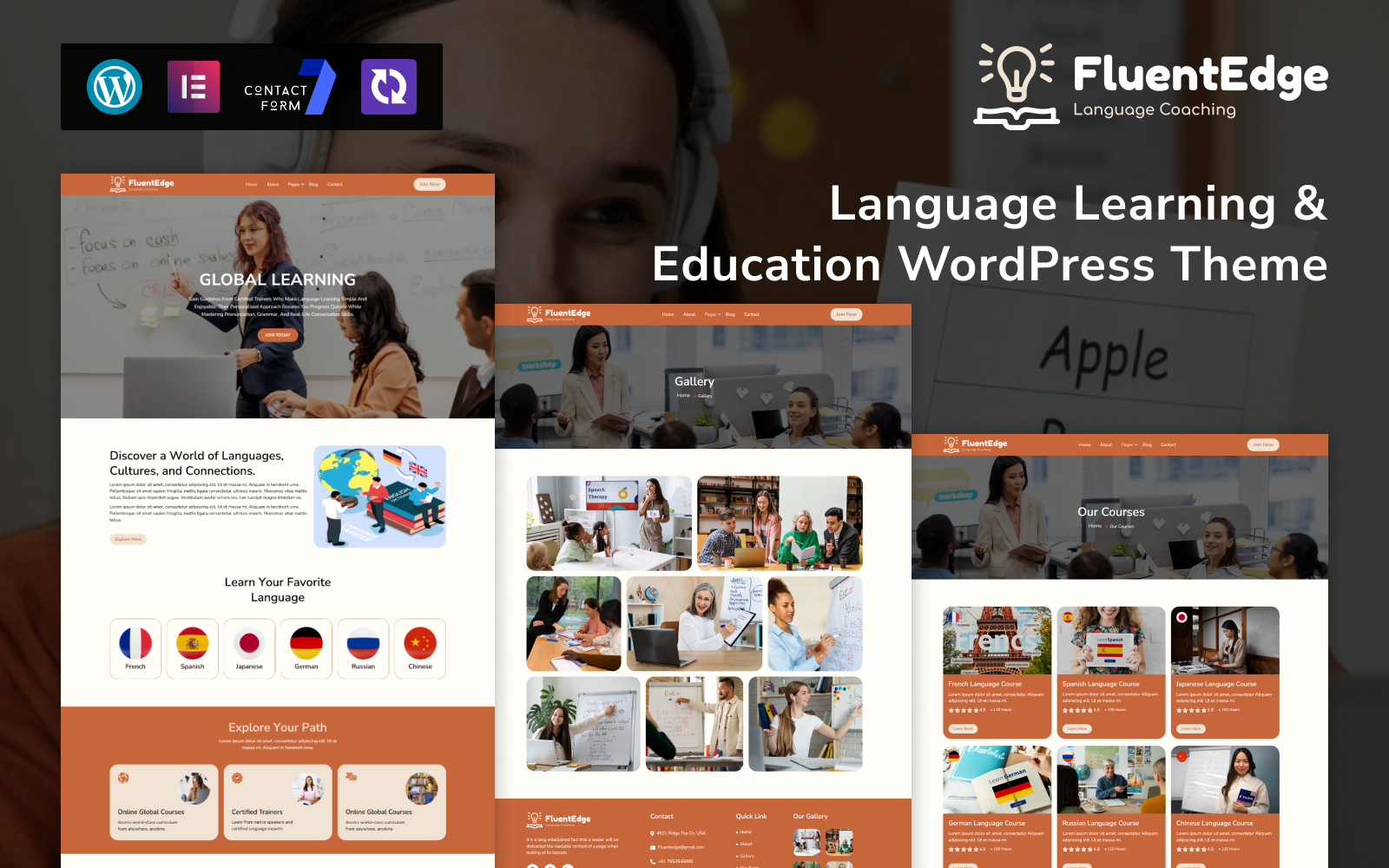 FluentEdge – Language Learning & Education WordPress Theme