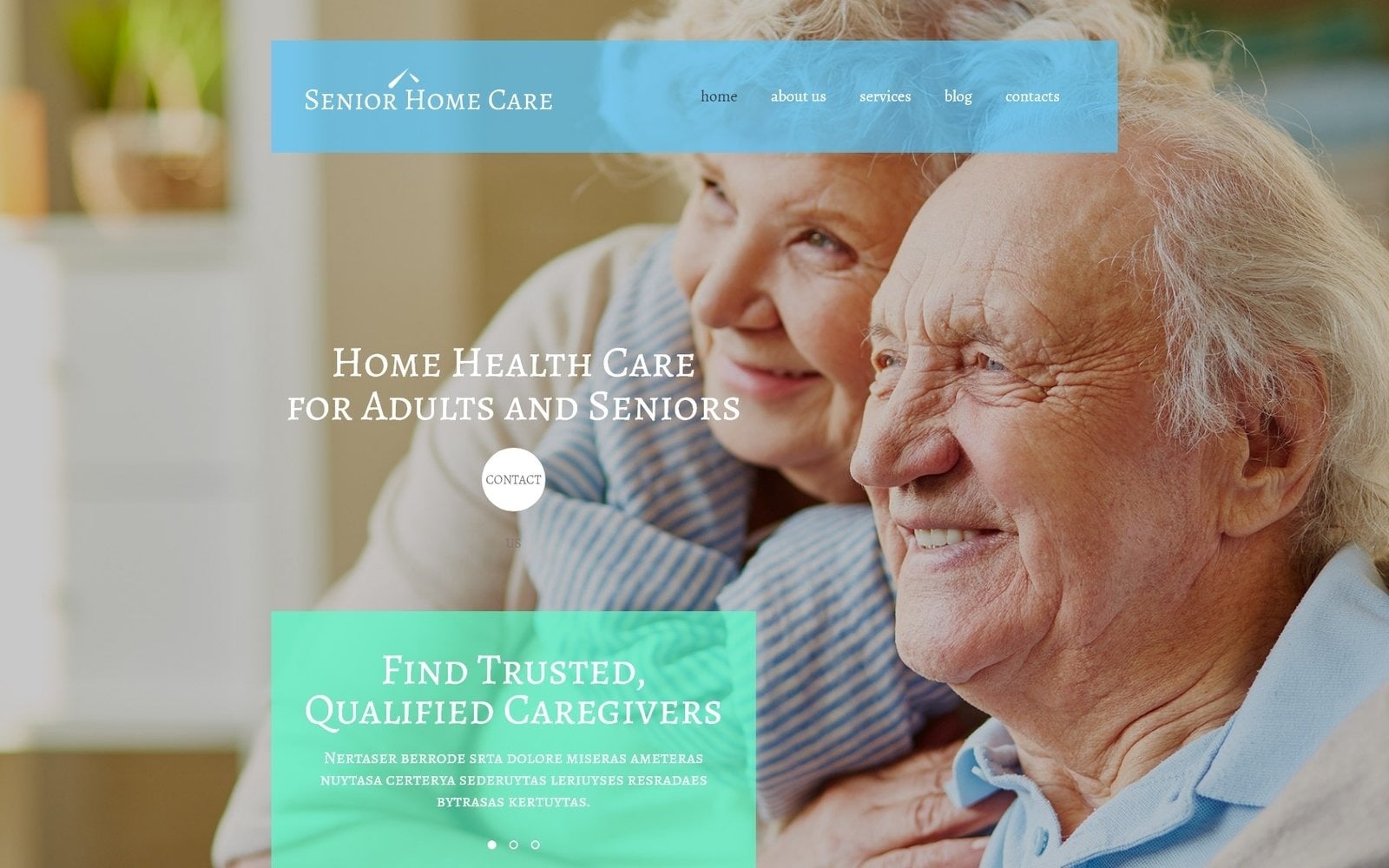 Senior Home Care WordPress Theme #55229 - TemplateMonster