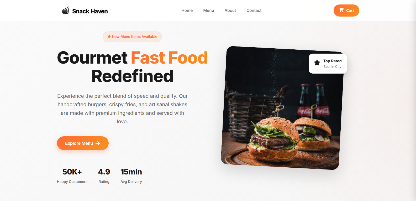Snack Haven — Next.js Food E-commerce Template