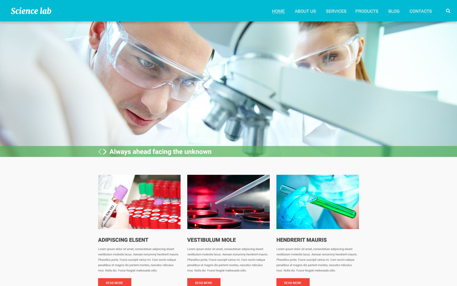 Scientific Experiment Drupal Template - TemplateMonster