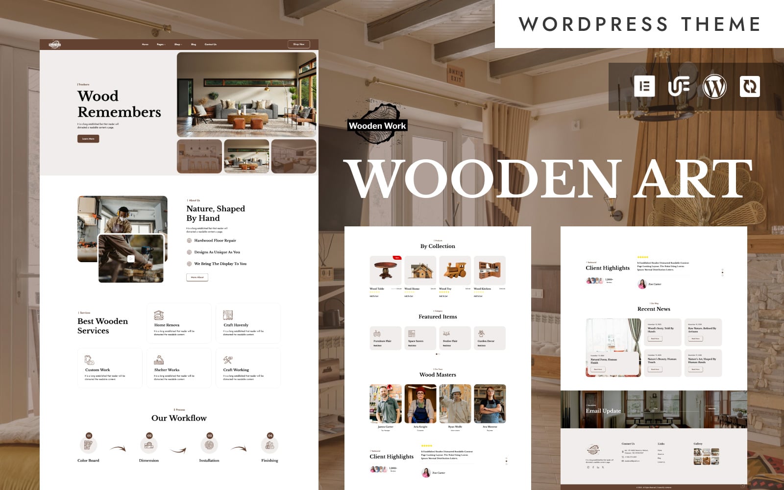 Wooden Work - Handyman Woodworking & Carpentry Services WordPress ...
