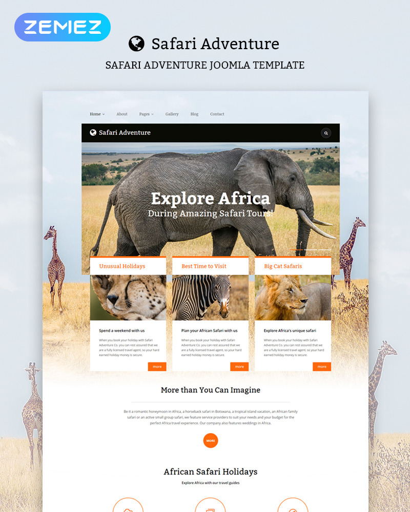 Safari Joomla Template