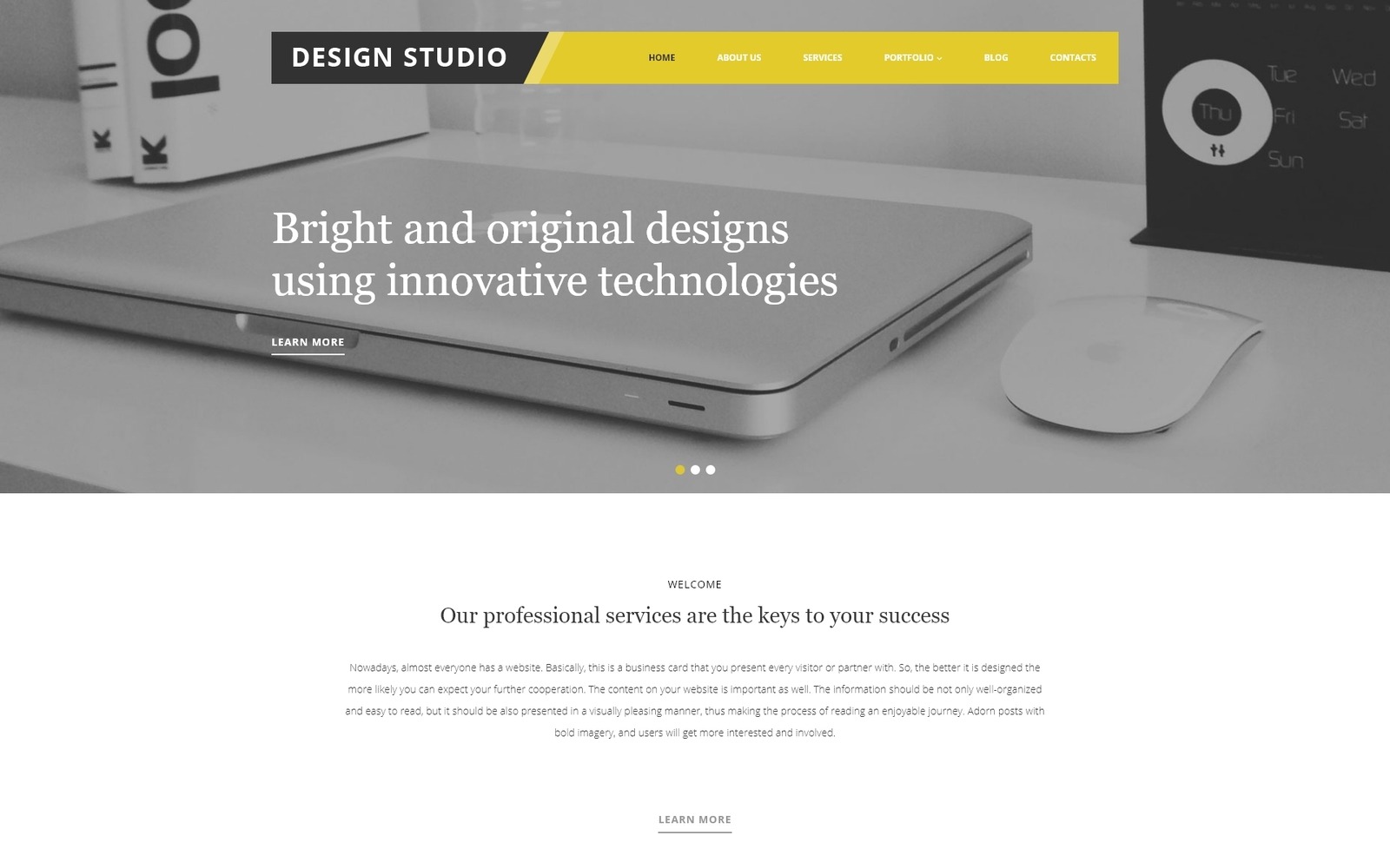Design Studio WordPress Theme #56038 - TemplateMonster