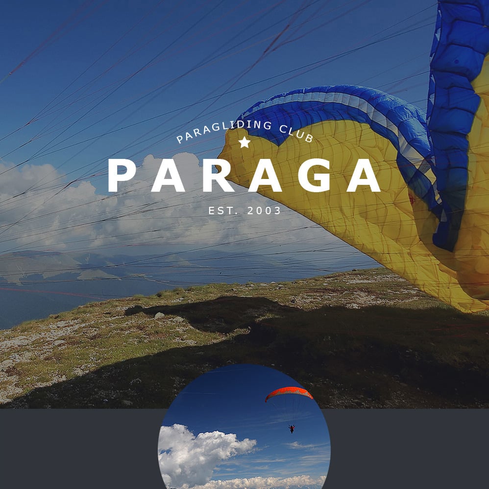 Paragliding Responsive Newsletter Template - TemplateMonster
