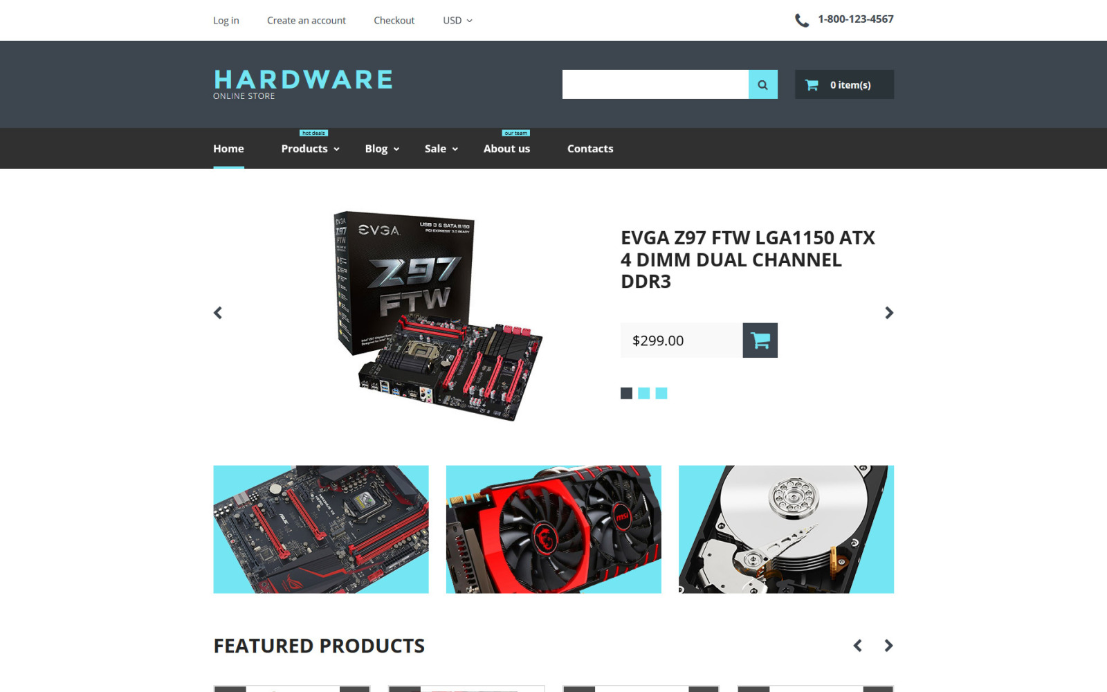 Computer Store Responsive Shopify Theme - TemplateMonster