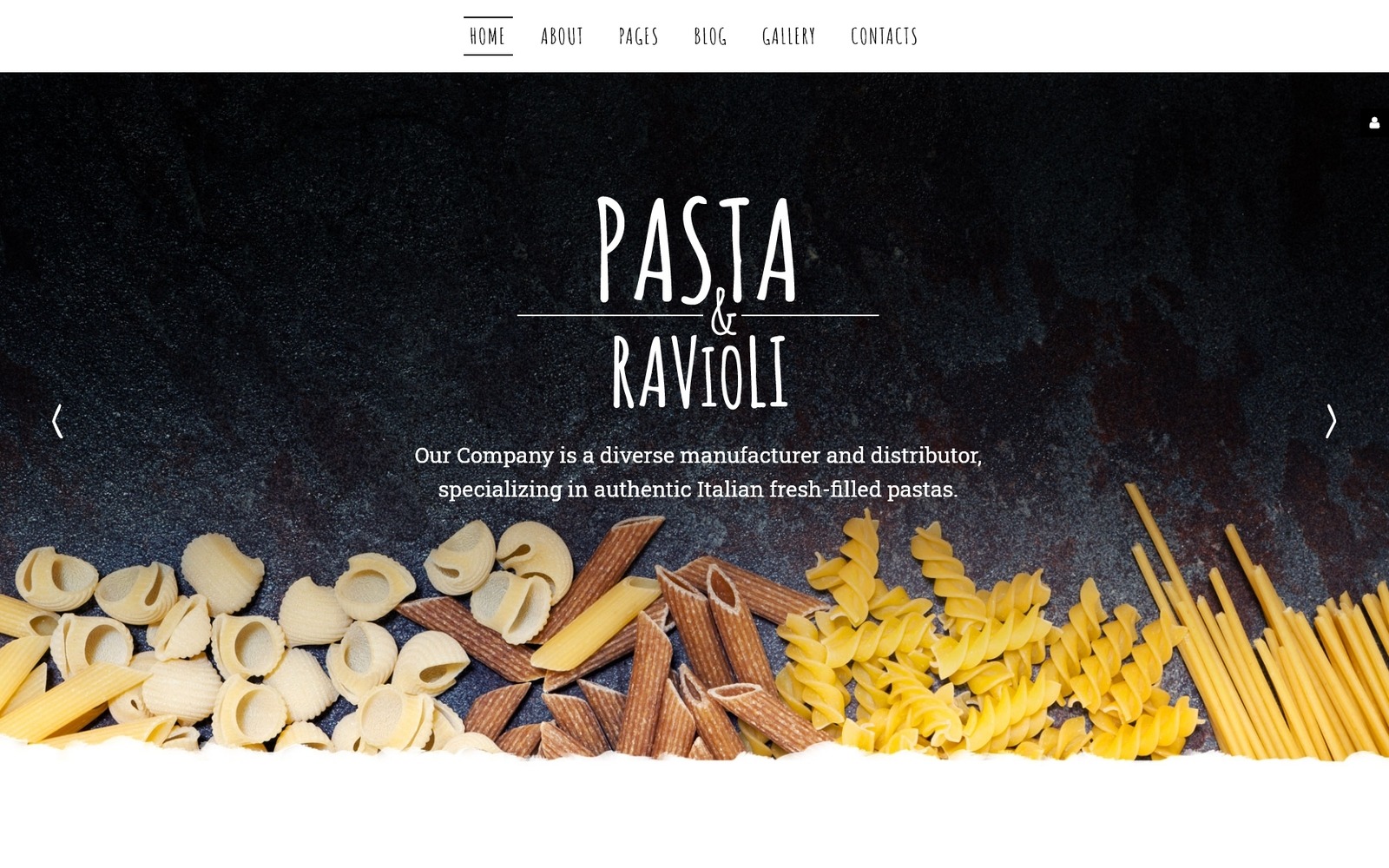 Pasta Ravioli Joomla Template #57779 - TemplateMonster