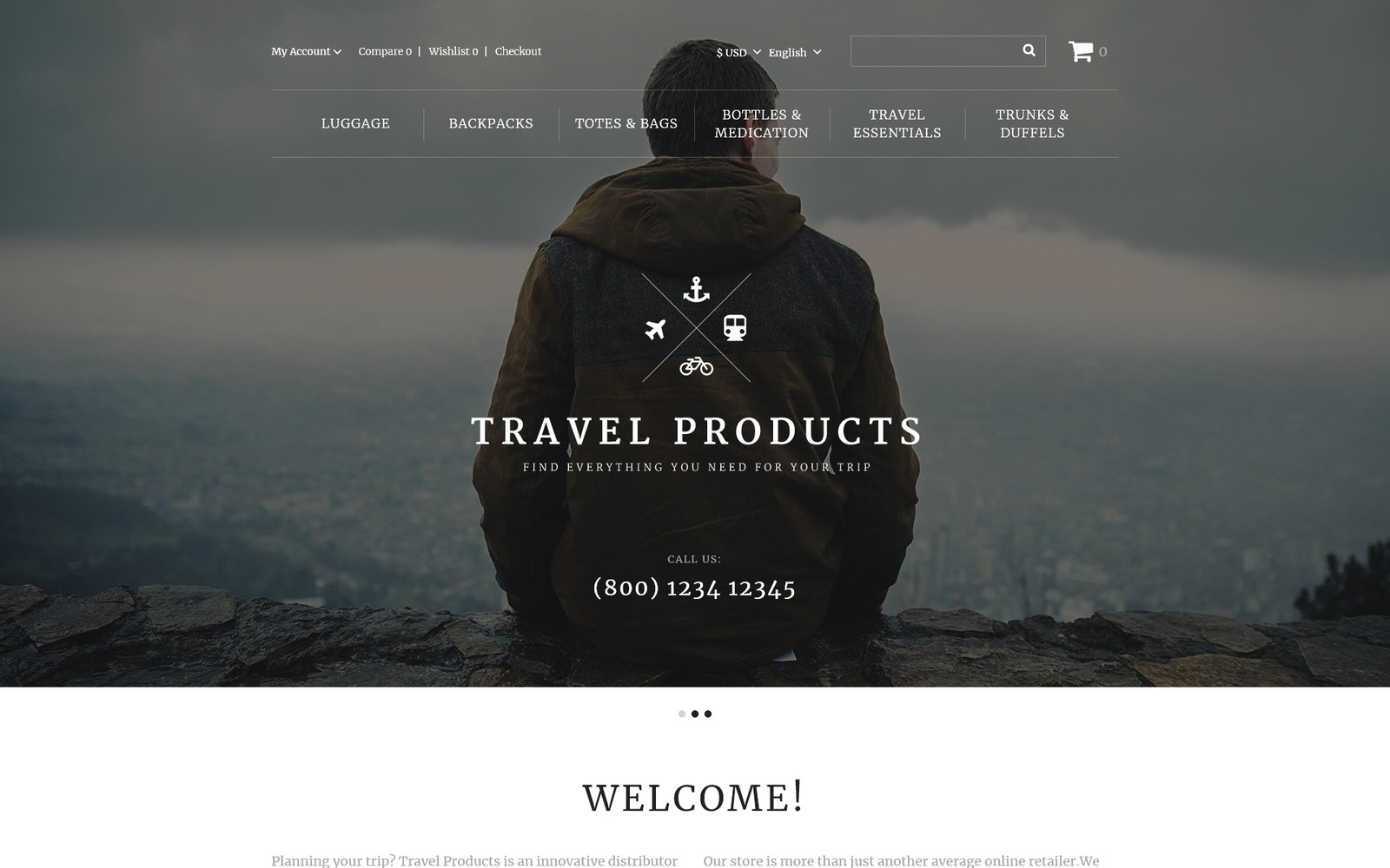 Travel Store Responsive OpenCart Template - TemplateMonster