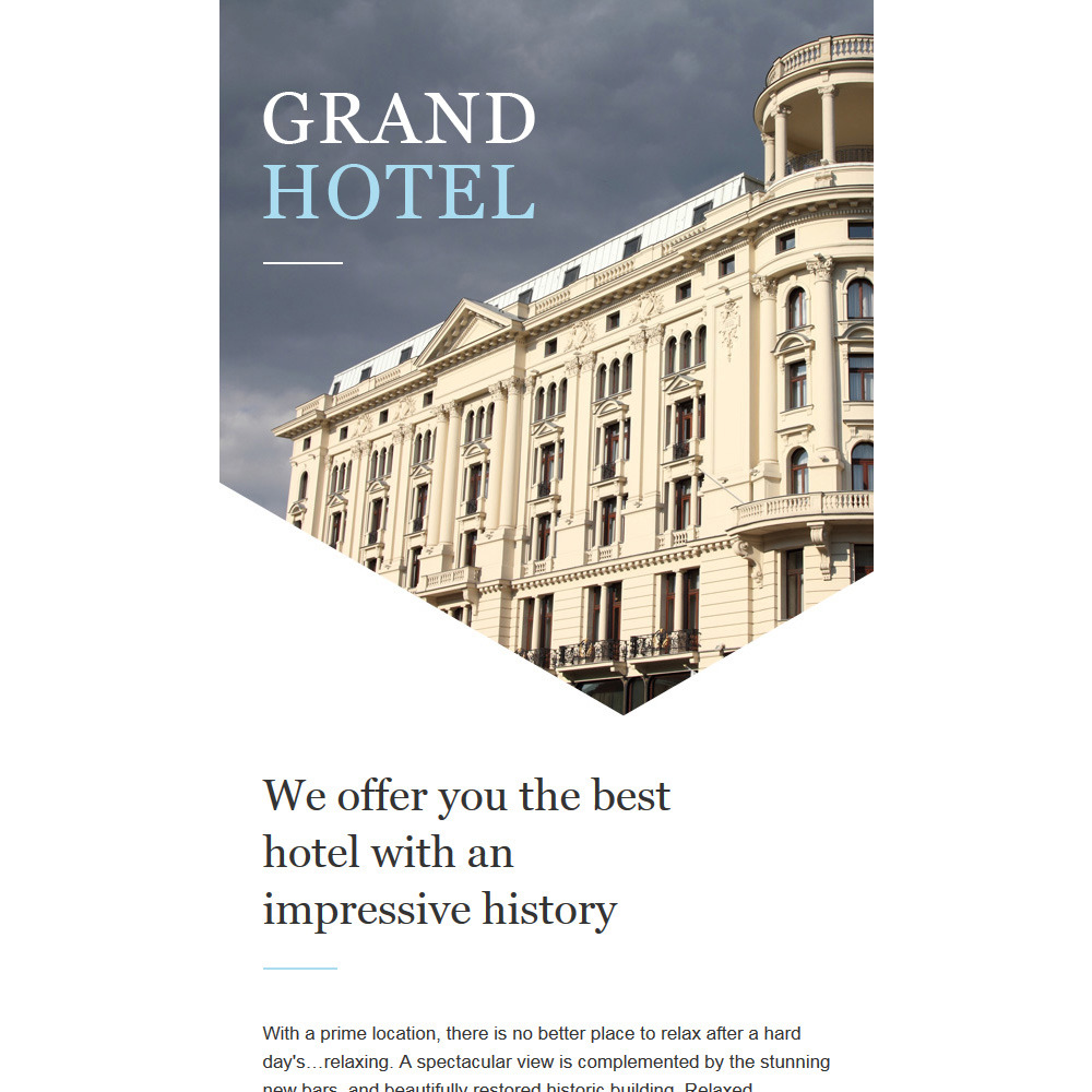 Hotels Responsive Newsletter Template - TemplateMonster