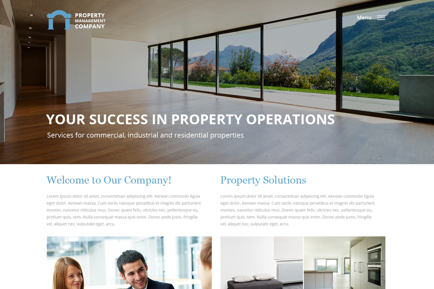 Property Management Responsive Website Template