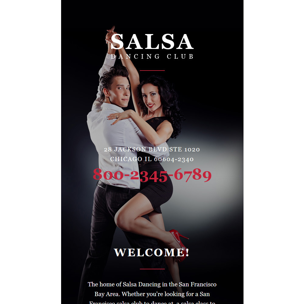 Dance Studio Responsive Newsletter Template - TemplateMonster