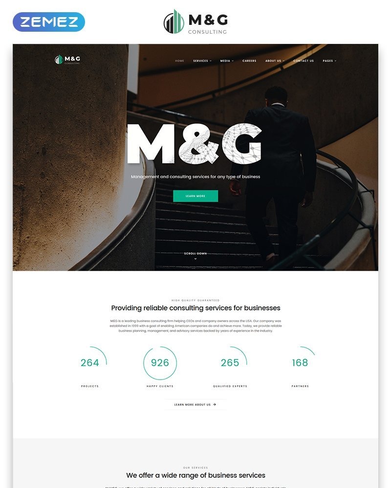 M&G - Consulting Multipage HTML5 Website Template