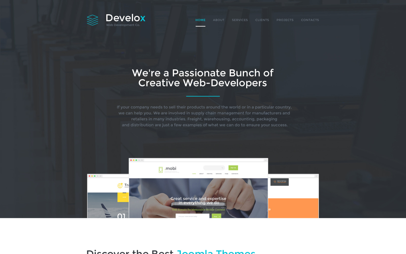 Develox Website Template #58152 - TemplateMonster