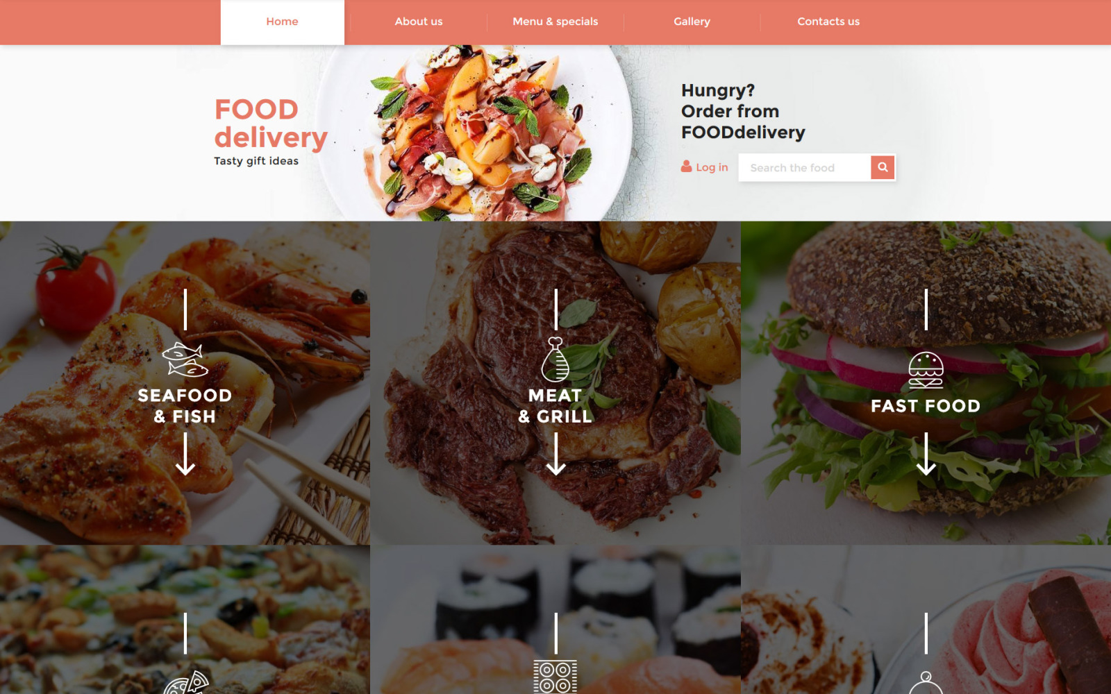 Catering Responsive Website Template - TemplateMonster