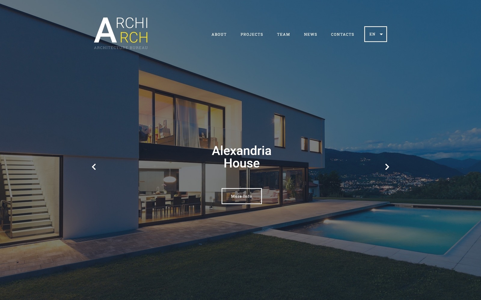 ArchiArch Website Template #58314 - TemplateMonster