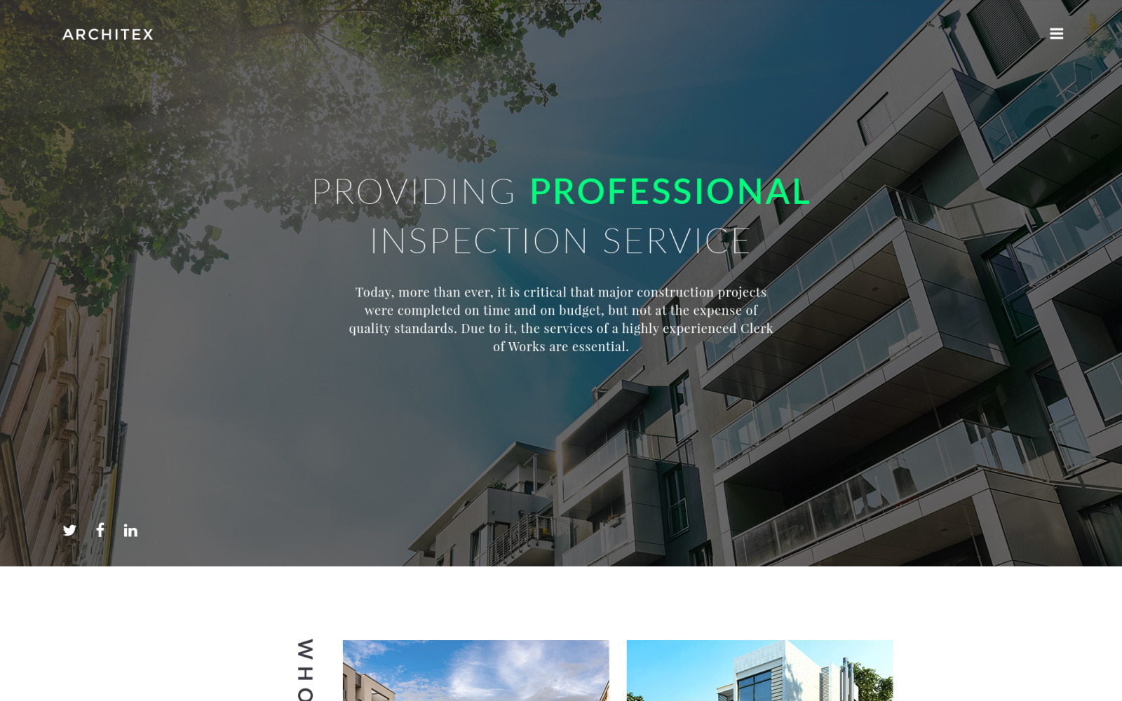 Architecture Responsive Website Template - TemplateMonster