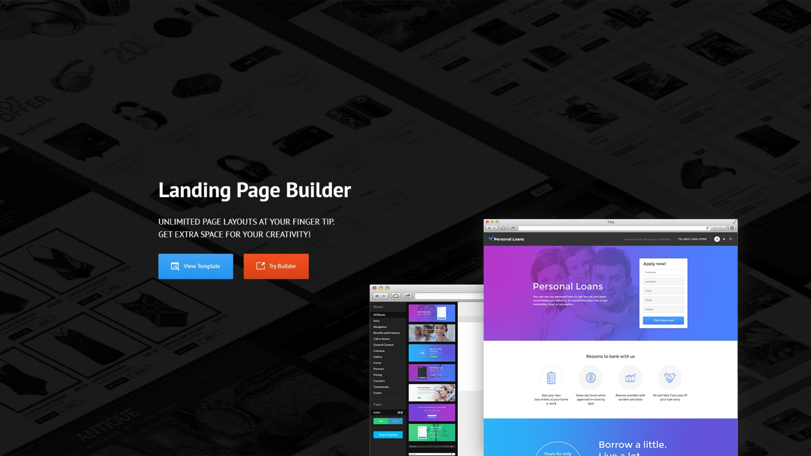 Financial Advisor Responsive Landing Page Template
