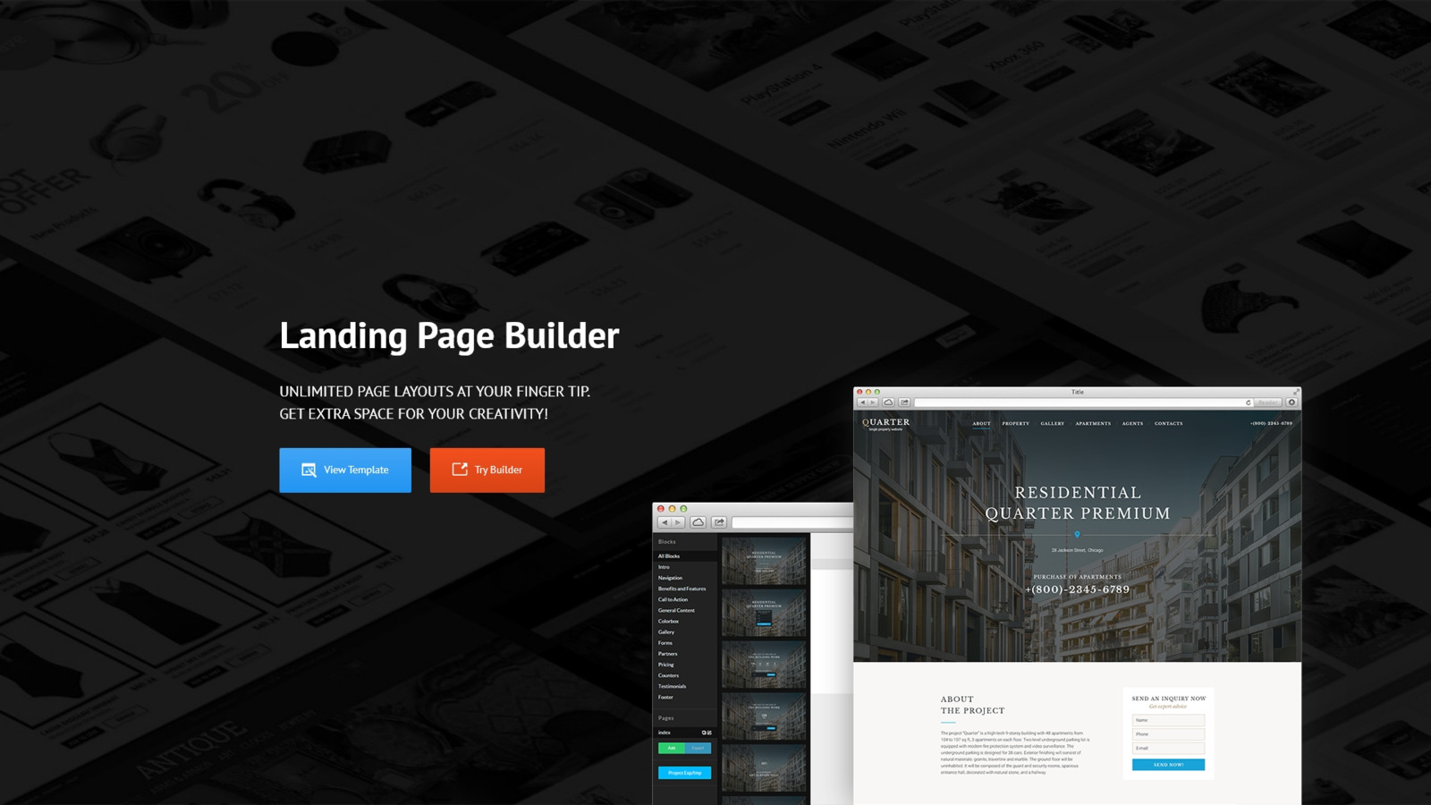 Real Estate Responsive Landing Page Template